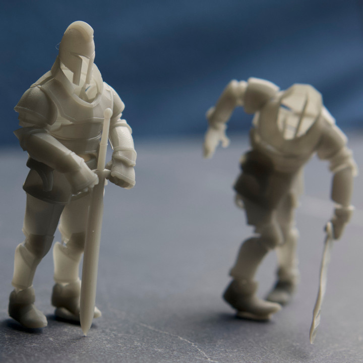 3D Print of Animated Armour - Tabletop Miniature (Pre-Supported) by ...