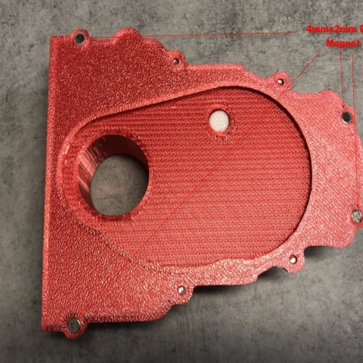 3D Printable Chevy LS3 (6/16) / Timing Cover remix by CANAVESE DANIEL