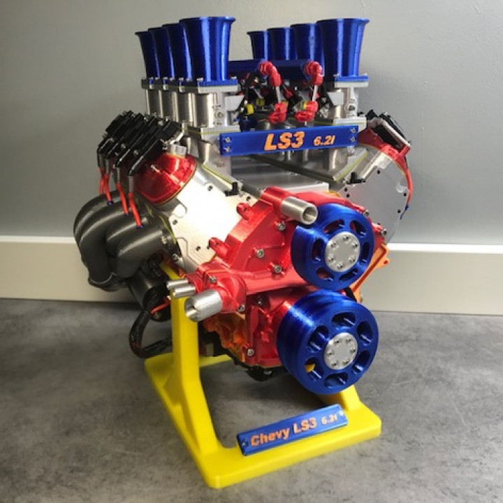 3D Printable Chevy LS3 (11/16) / Main Pulley add-on by CANAVESE DANIEL