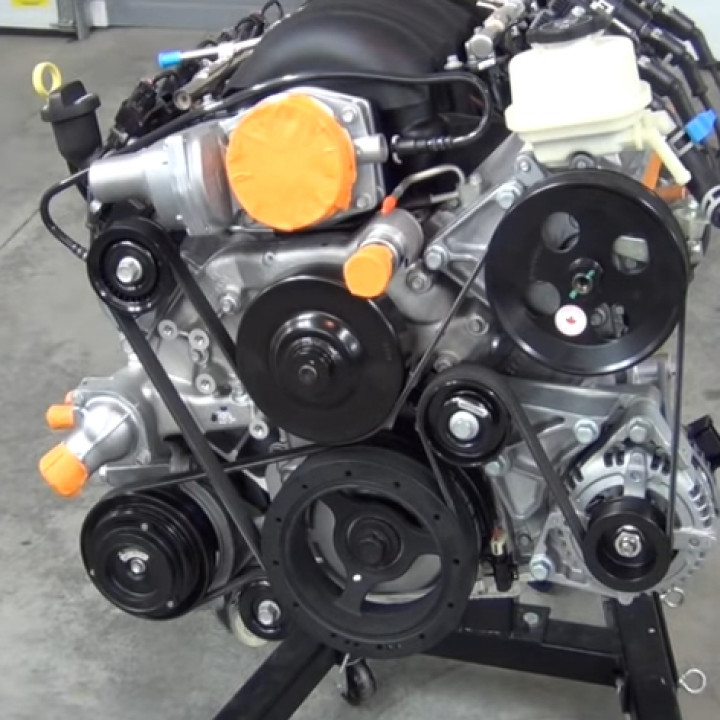 3D Printable Chevy LS3 (15/16) / Main Belt Tensioner add-on by CANAVESE ...