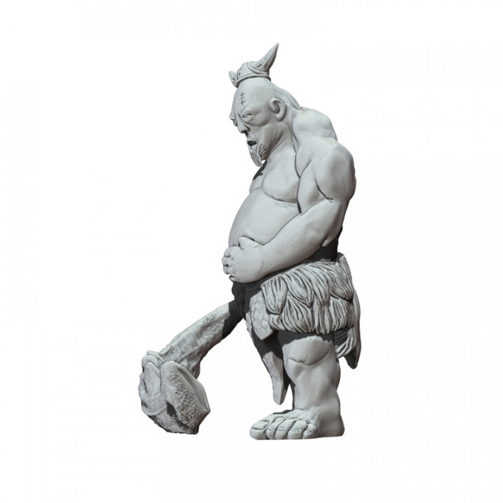 3D Printable Giant with human sized hat by Sculpting George