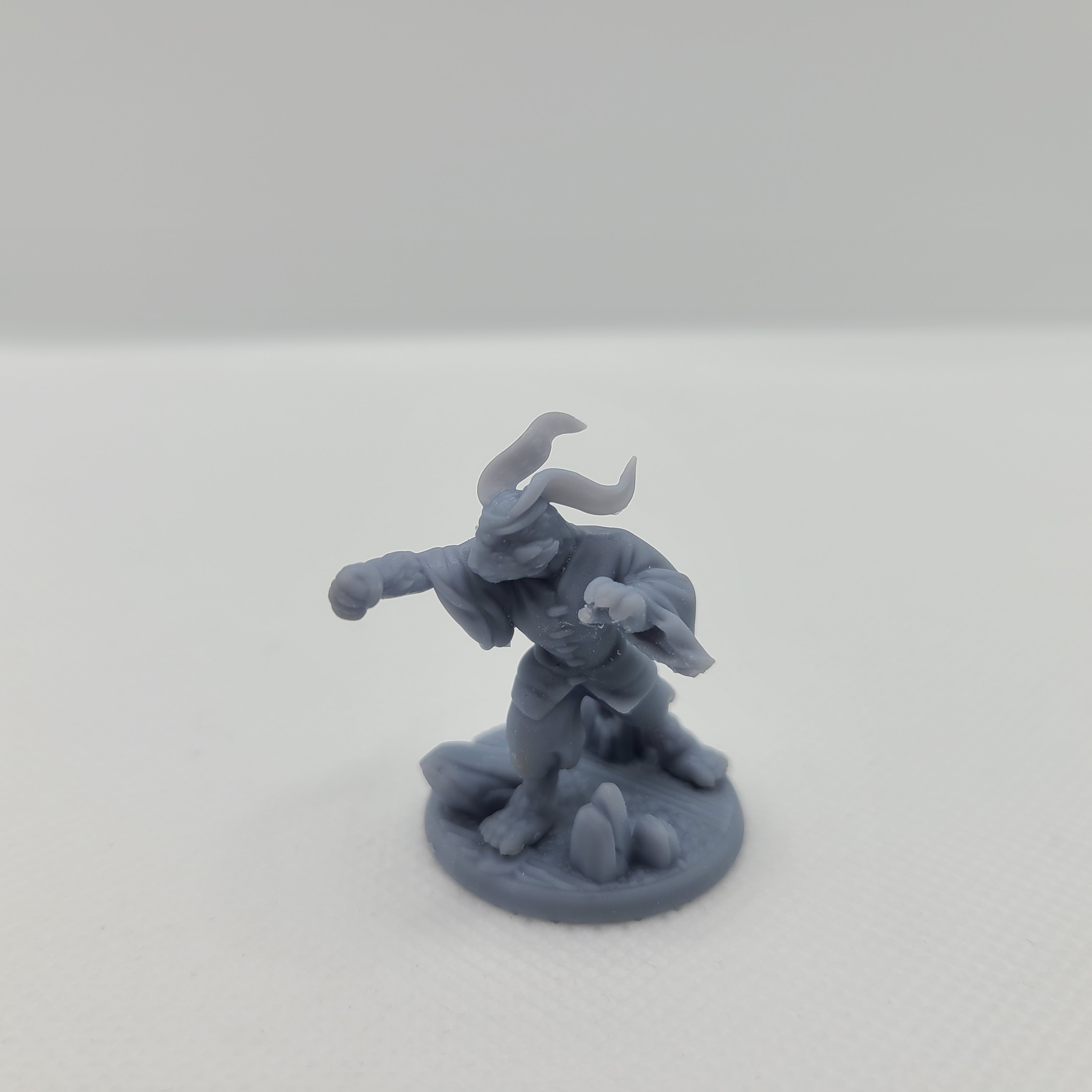 3D Printable Bun-Lee, Rabbitfolk monk by Twin Goddess Miniatures