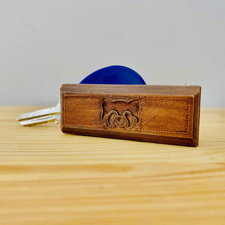 3D Printable Wooden Key Organiser by Lazy Bear