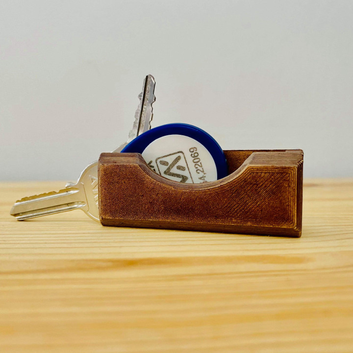 3D Printable Wooden Key Organiser by Lazy Bear