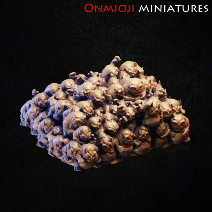 3D Printable Fat imps swarm by Stanislav Kuznetsov