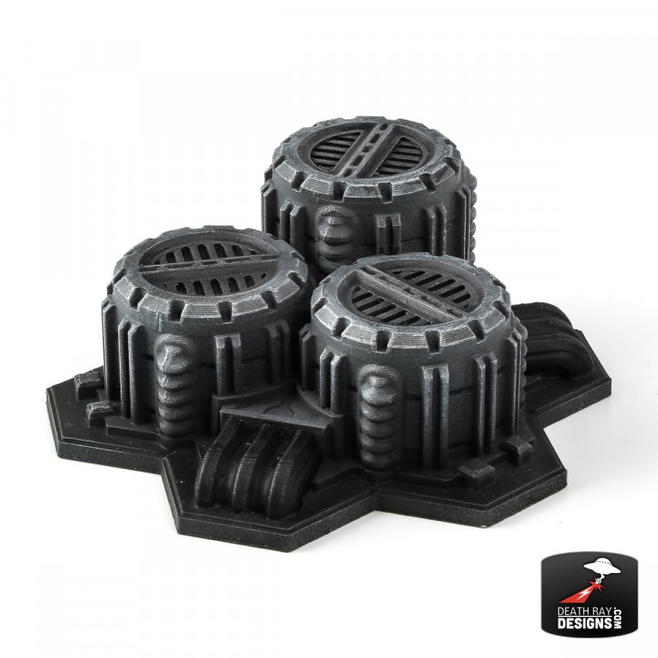 3D Printable Hex City Industrial (Hex + Hexless) – Full Set by Death ...