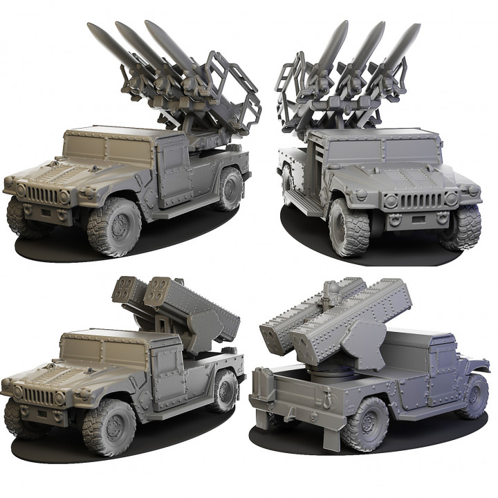 3D Printable Humvee set by Sergeant Hammer