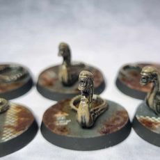 3D Printable ALIEN BELLY BURSTERS SET by PAPSIKELS MINIATURES