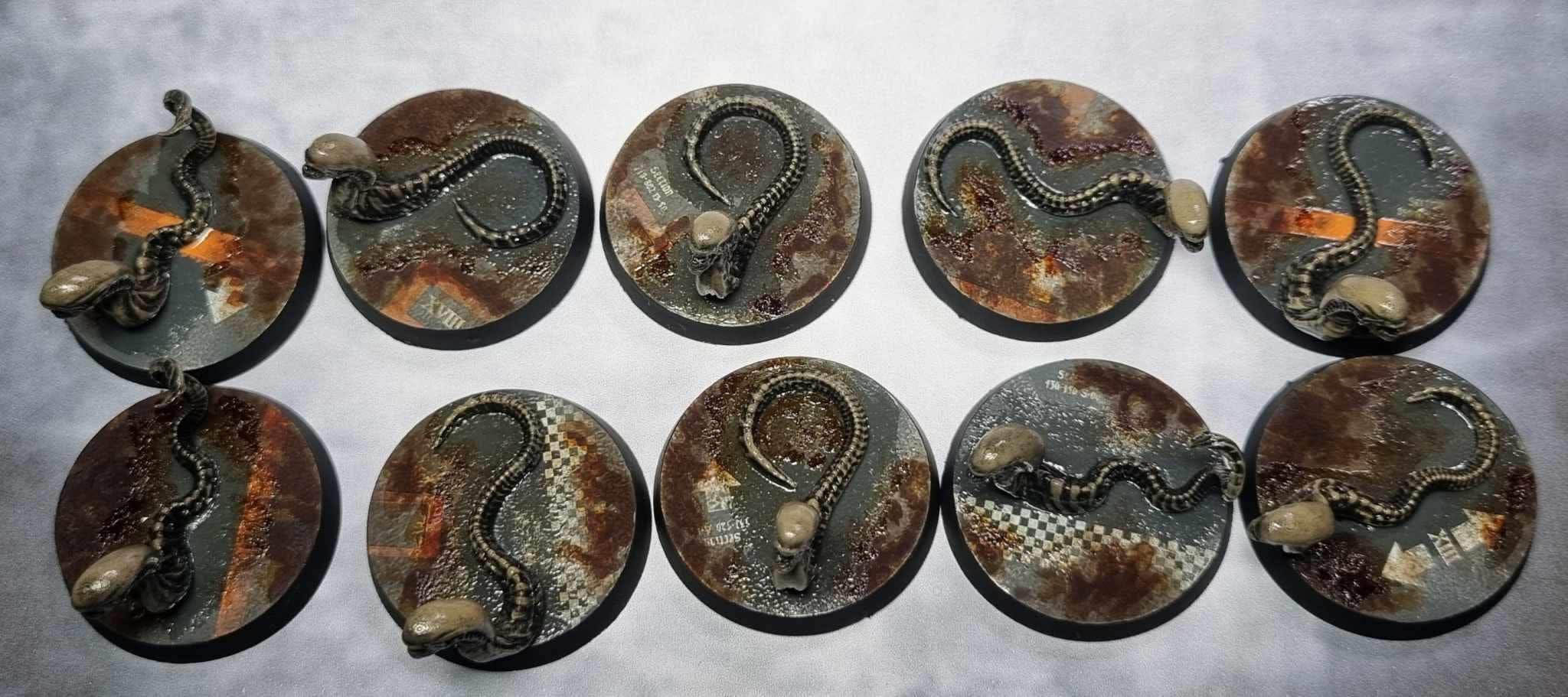 3D Printable ALIEN BELLY BURSTERS SET by PAPSIKELS MINIATURES