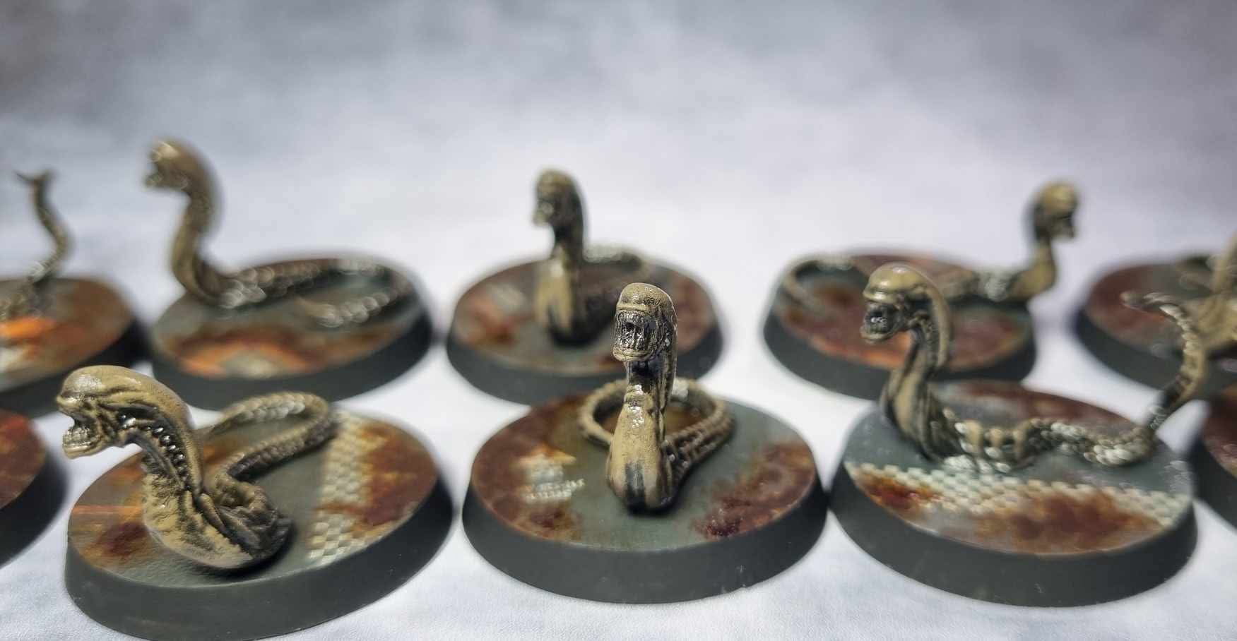 3D Printable ALIEN BELLY BURSTERS SET by PAPSIKELS MINIATURES