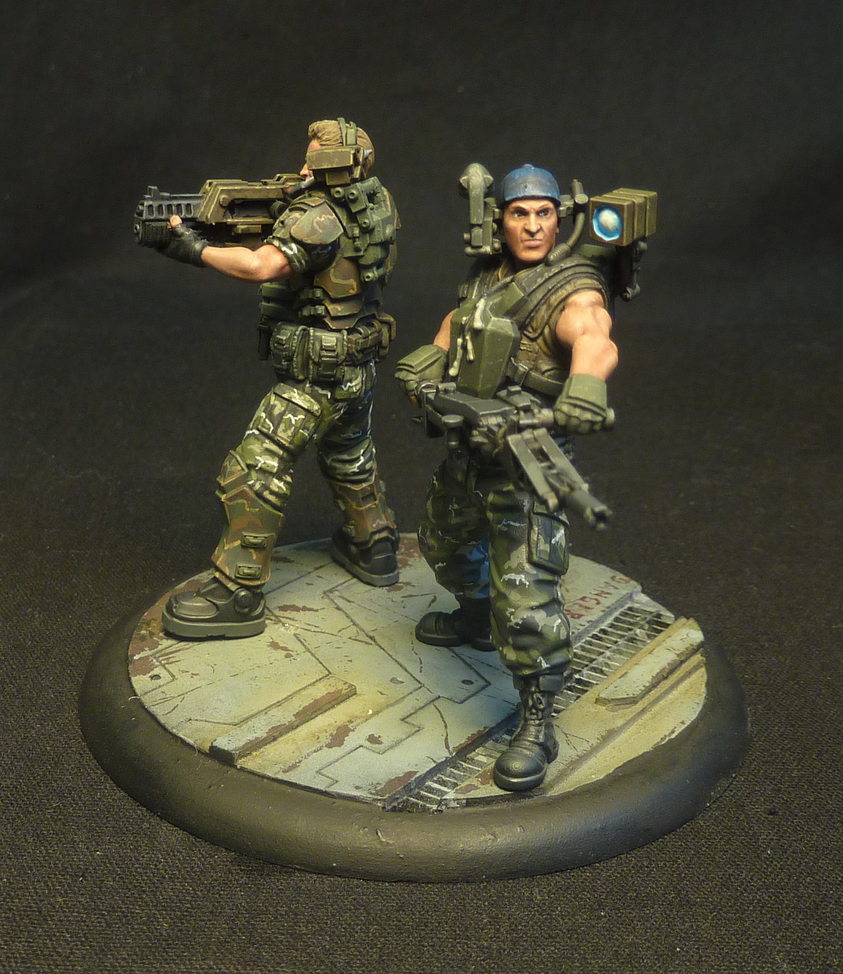 3D Printable HUMAN SPACE MARINE OJI ALKASID ACTIVE by PAPSIKELS MINIATURES