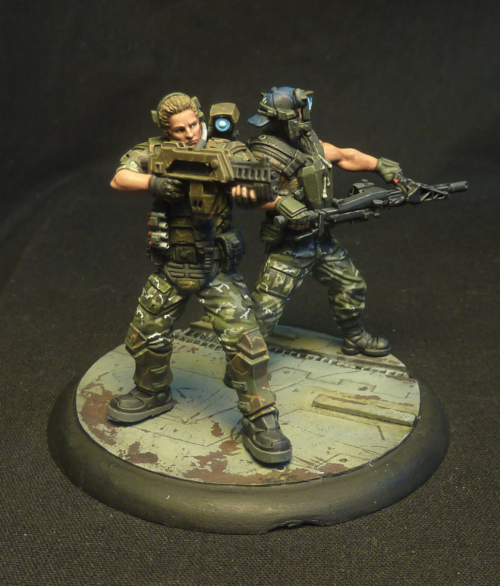 3D Printable HUMAN SPACE MARINE OJI ALKASID ACTIVE by PAPSIKELS MINIATURES