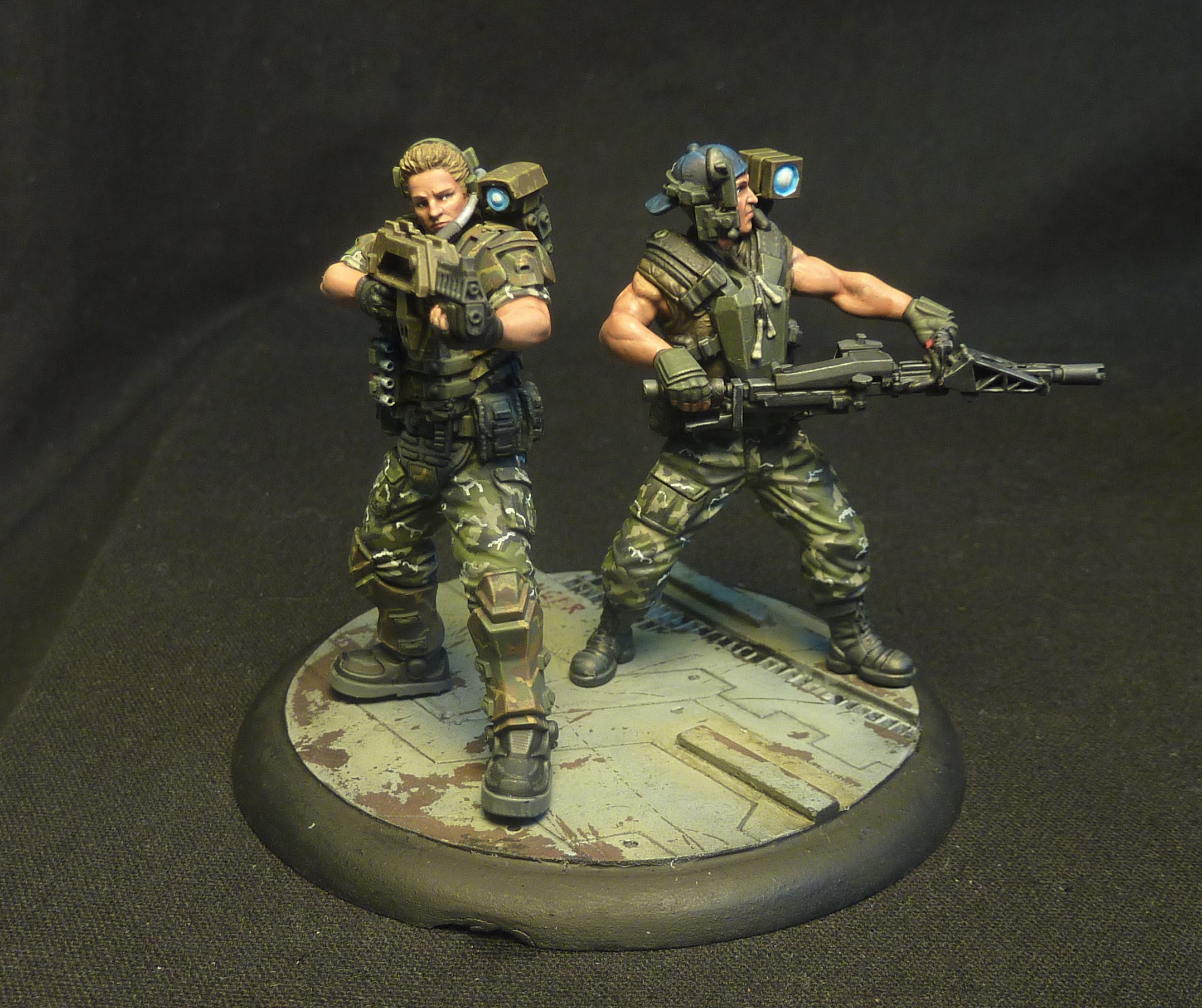 3D Printable HUMAN SPACE MARINE OJI ALKASID ACTIVE by PAPSIKELS MINIATURES