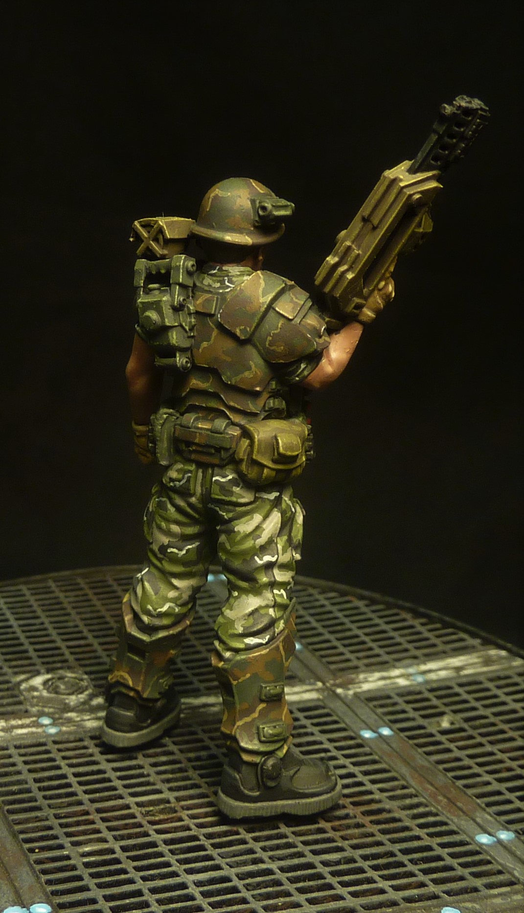 3D Printable HUMAN SPACE MARINE OJI ALKASID by PAPSIKELS MINIATURES