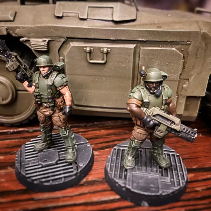 3D Printable HUMAN SPACE MARINE OJI ALKASID by PAPSIKELS MINIATURES