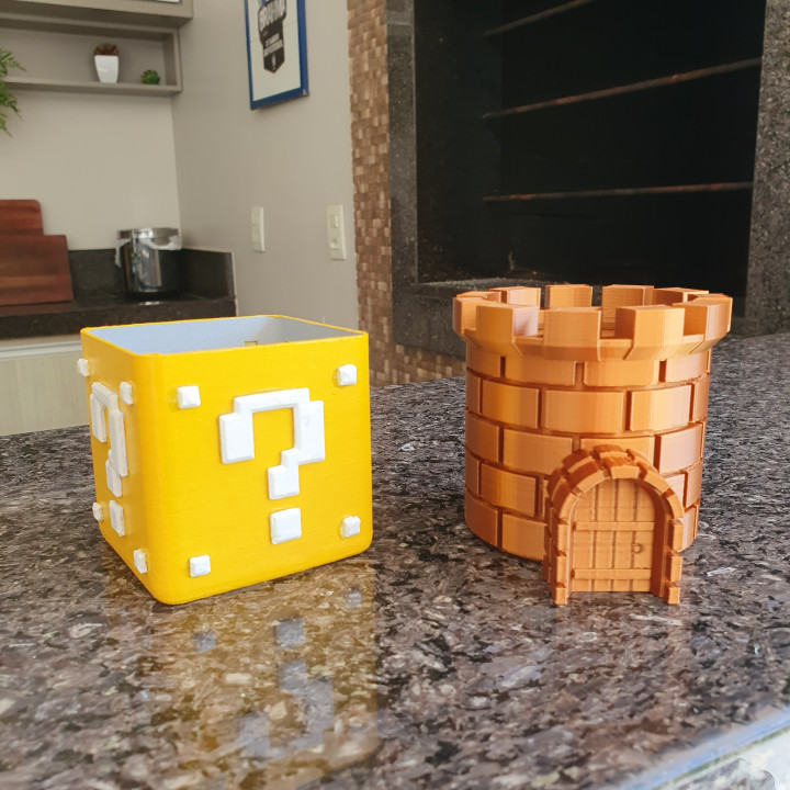 3D Printable Mario Castle Vase by Felipe Sansogo Dambrós