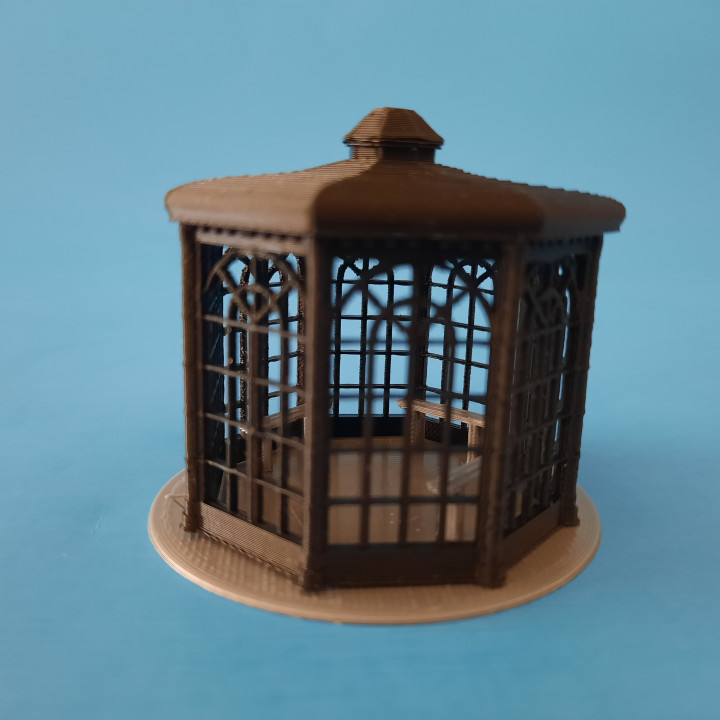 3D Printable HO scale Gazebo by Patrick Powell