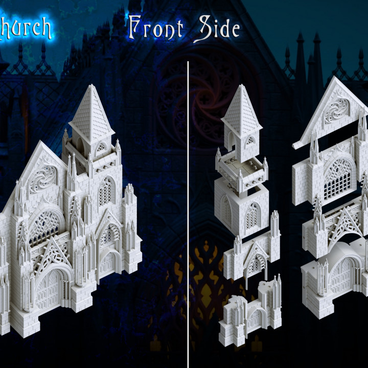 3D Printable Gothic Cathedral by Gothic Things