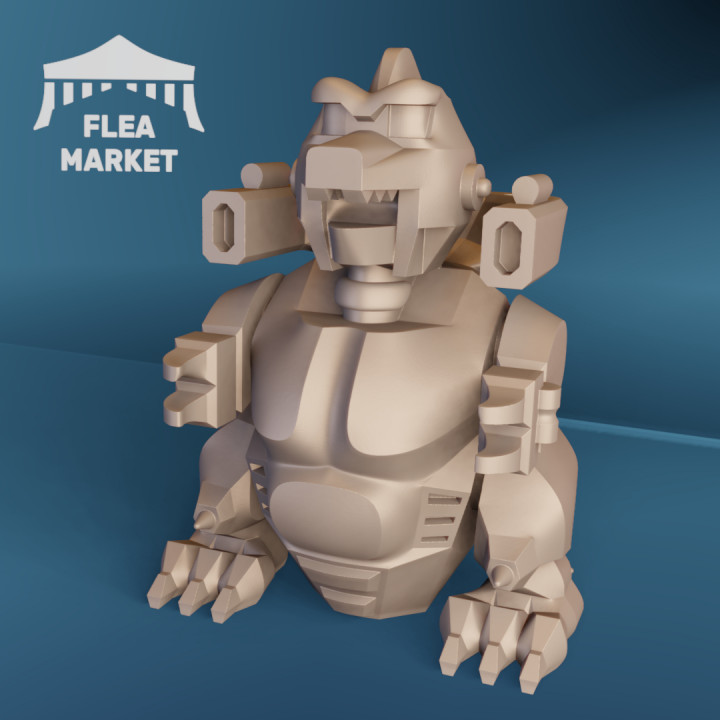 3D Printable Unofficial Godzilla Monopoly - Mecha Godzilla by Flea Market