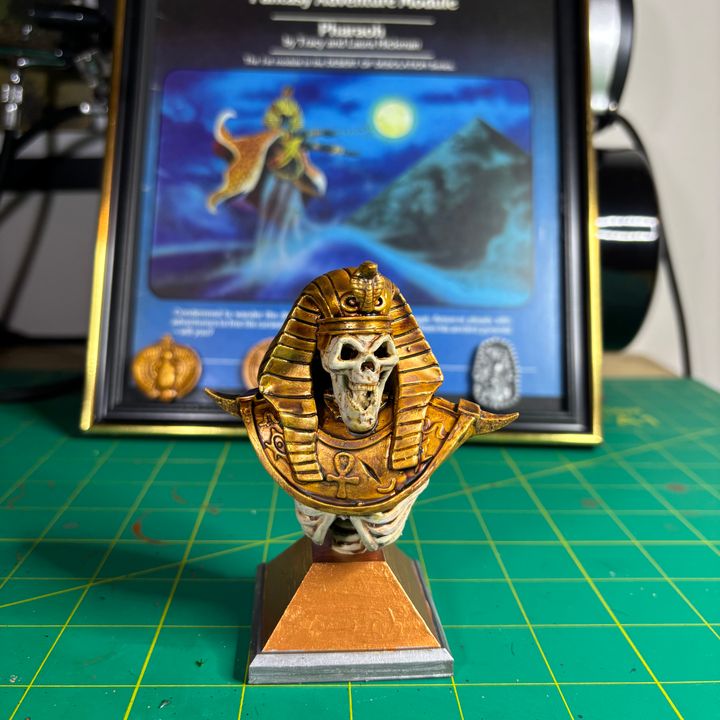 3D Print of Pharaoh skeleton BUST by johnnyahsome