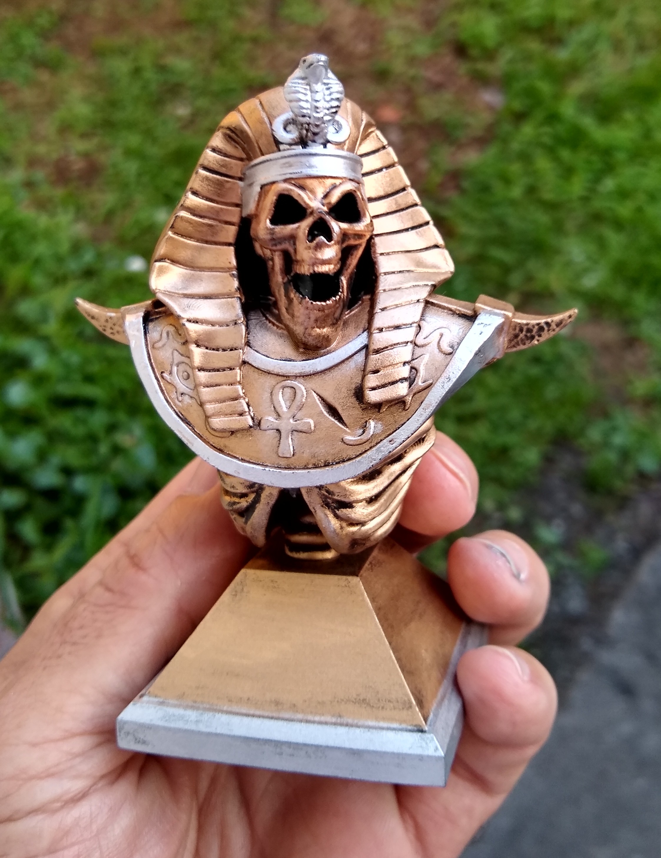 3D Printable Pharaoh skeleton BUST by My3DPrintForge