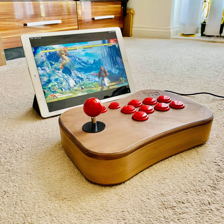 3D Printable Wooden Arcade Joystick Machine Arcade Stick for Home Video ...
