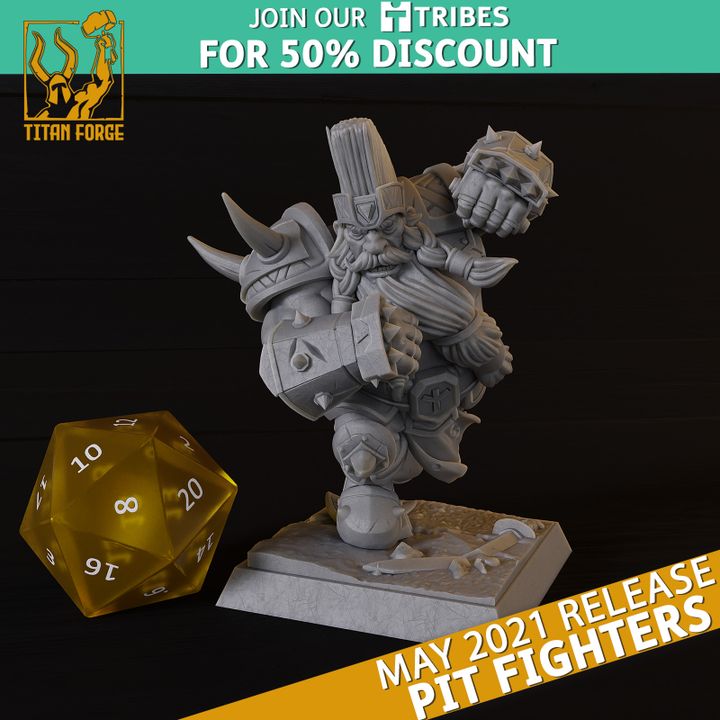 3D Printable Baali of Mohawk Clan - Pit Fighters - Titan Forge ...