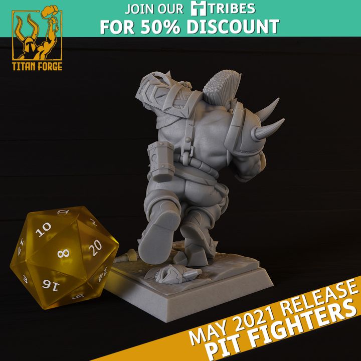 3D Printable Baali of Mohawk Clan - Pit Fighters - Titan Forge ...