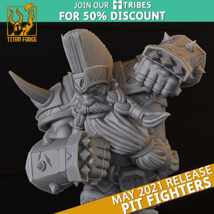 3D Printable Baali of Mohawk Clan - Pit Fighters - Titan Forge ...