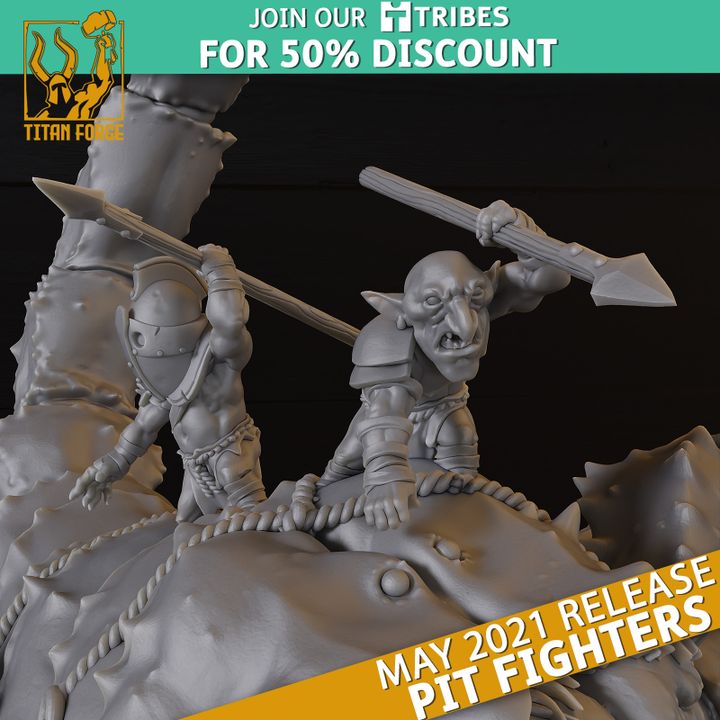 3D Printable Hadogenes The Scorpion With Gobos - Pit Fighters - Titan ...