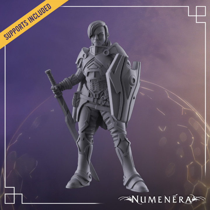 3D Printable Numenera - Deadly Warrior - Biome I by Draco Studios