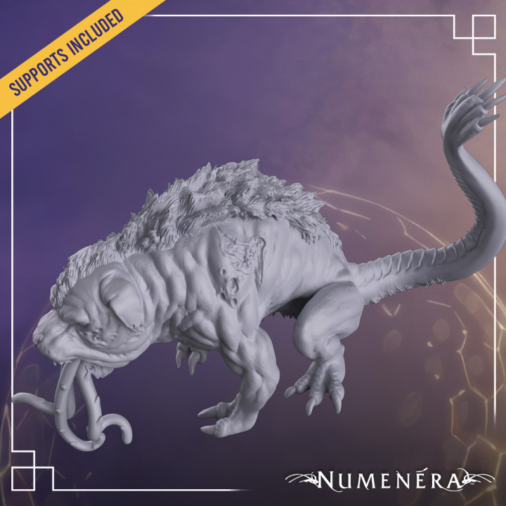 3D Printable Numenera - Ergovore Hound - Biome I by Draco Studios
