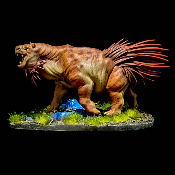 3D Printable Numenera - Frilled Baul - Biome I by Draco Studios