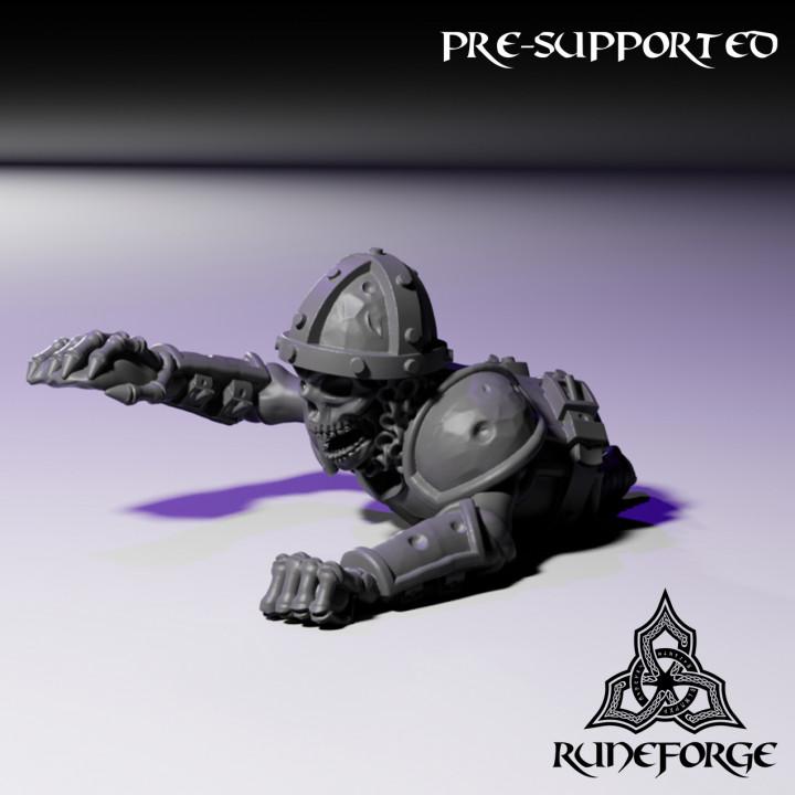 3D Printable Skeletal Army - Crawling by Runeforge Studios