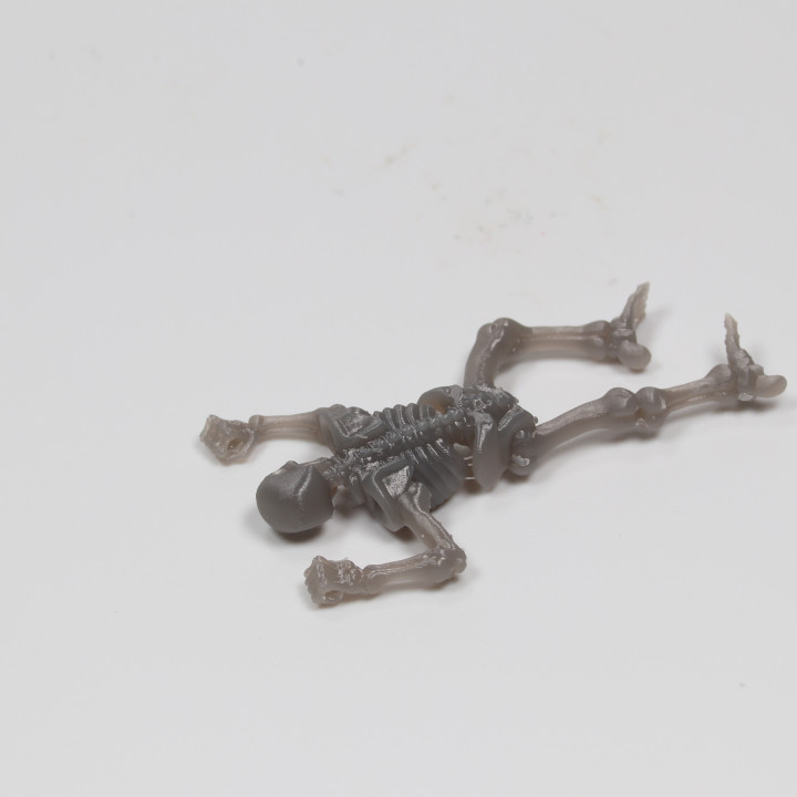 3D Printable Dead Skeleton - Unarmored - Face Down by Runeforge Studios
