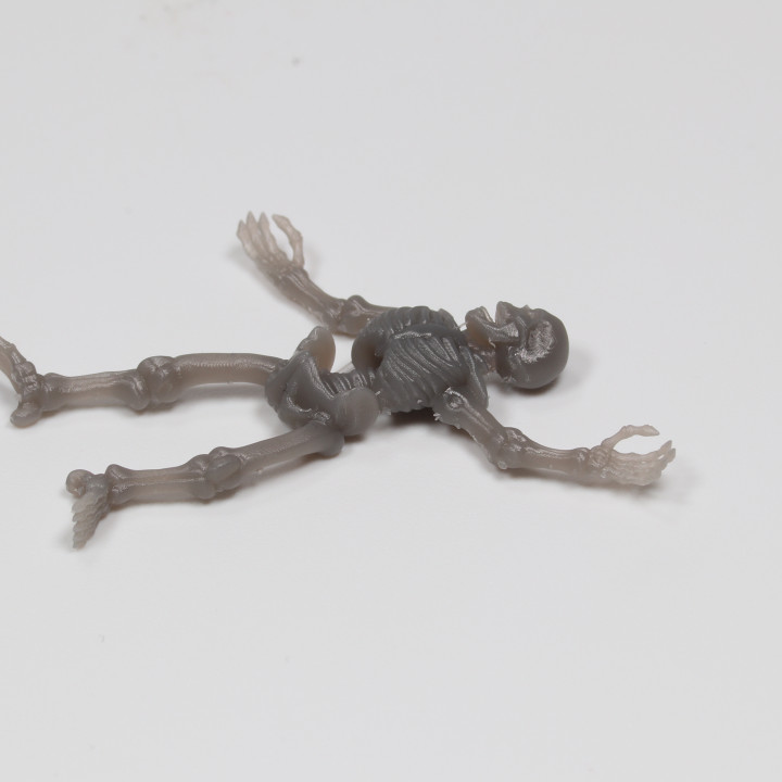 3D Printable Dead Skeleton - Unarmored - Face Up by Runeforge Studios