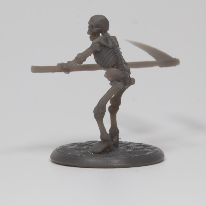3D Printable Skeleton - Scythe by Runeforge Studios