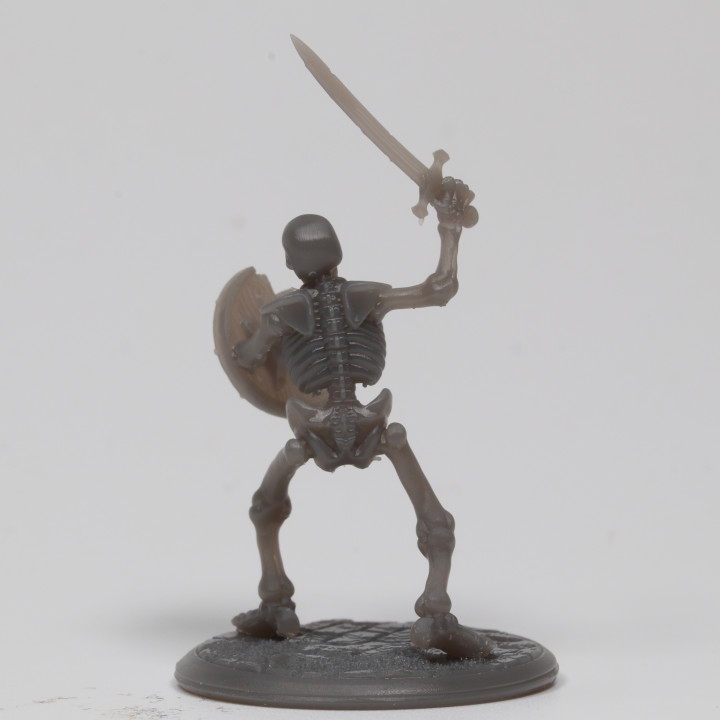 3D Printable Skeleton - Sword and Shield by Runeforge Studios