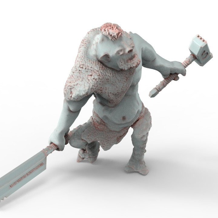 3D Printable Savage Cave Trolls - Spartatroll revolution by Proxywars