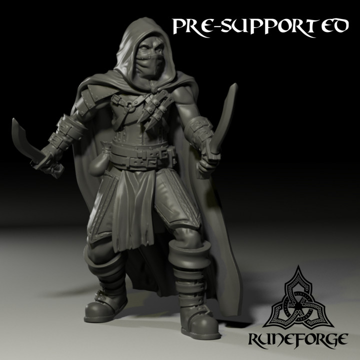 3D Printable Rogue - Daggers by Runeforge Studios