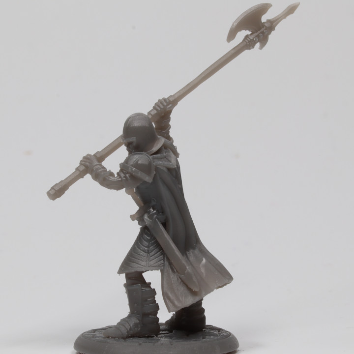 3D Printable City Guard - Halberd - Chopping by Runeforge Studios