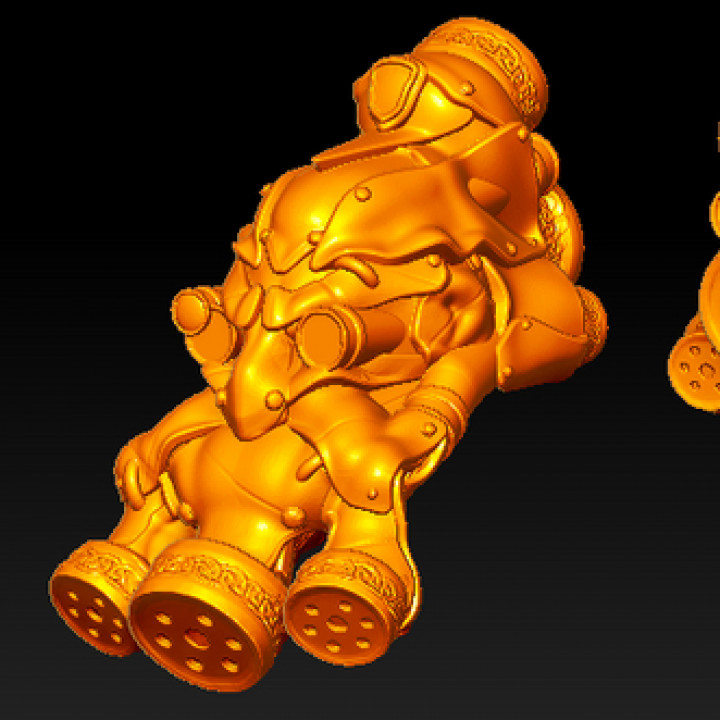 3D Printable Dwarf-engineering-corps-head by Action Figure Fusion