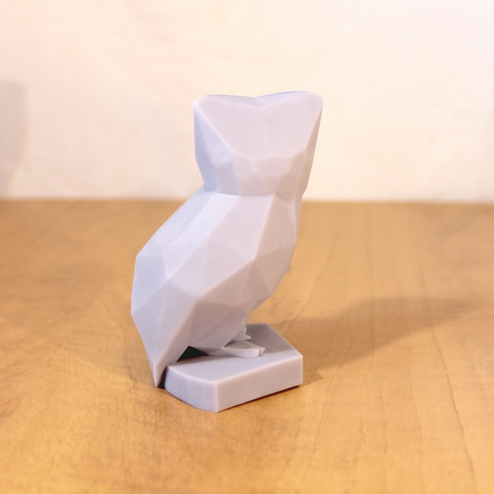 3D Printable Owl - Geo Miniature by Grinning God