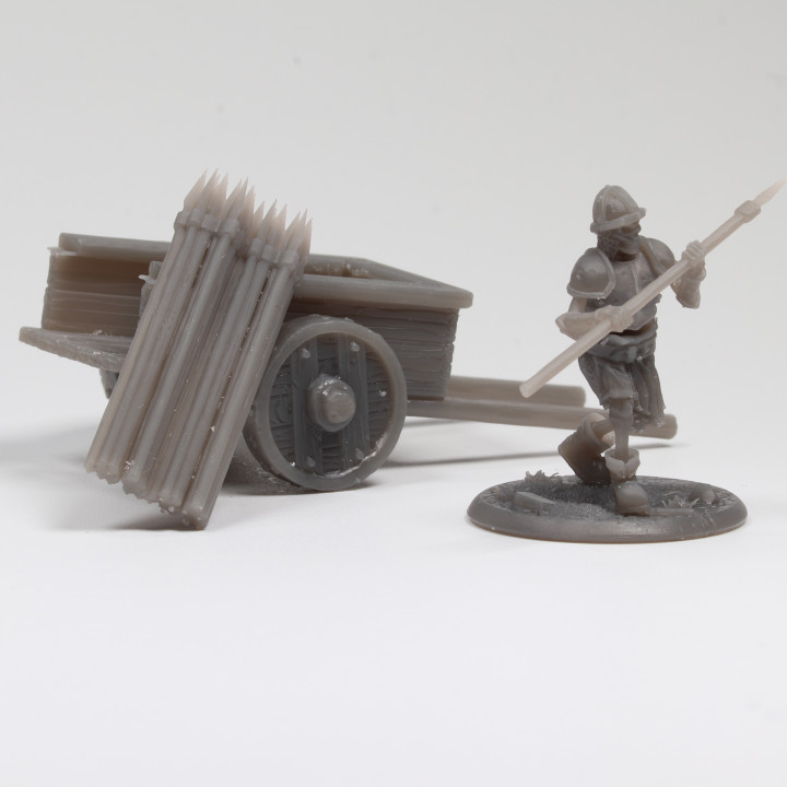 3D Printable Ballista Ammo Cart by Runeforge Studios