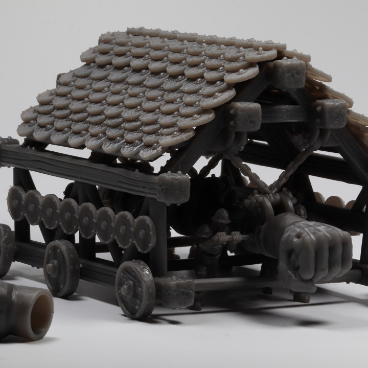3D Printable Skeletal Army - Battering Ram by Runeforge Studios