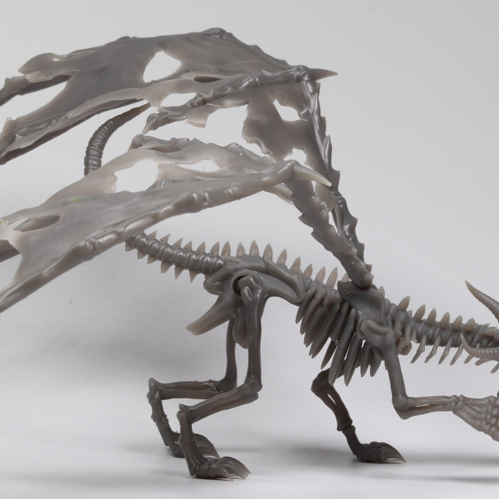 3D Printable Bone Dragon - Fighting by Runeforge Studios