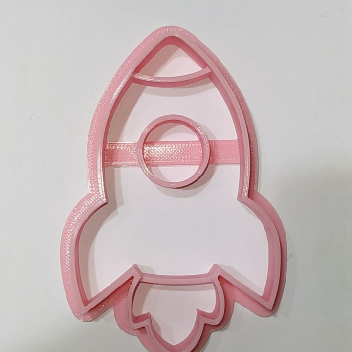 3D Printable Rocket Cookie cutter by Luciano cassettai
