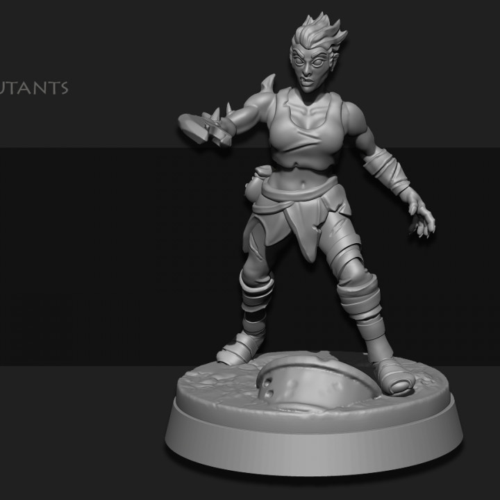 3D Printable Female Mutant by Sarks Foundry