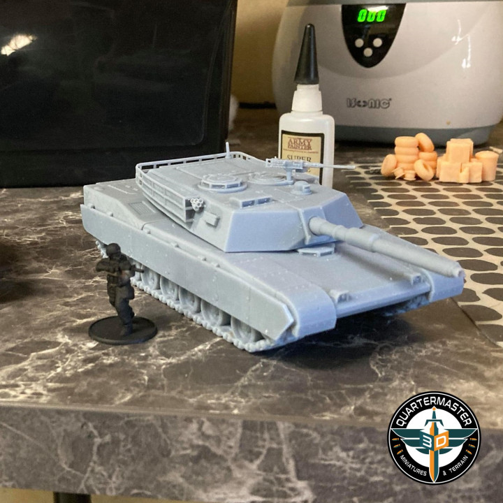 3D Printable Abrams Tank / Heavy Modern Tank by Quartermaster3D