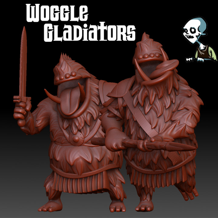 3D Printable Woggle Gladiators by Josh Qualtieri